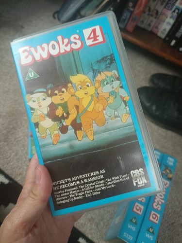 Star Wars Ewoks Animated Series VHS 1,3,4,5,6 excellent Condition ...