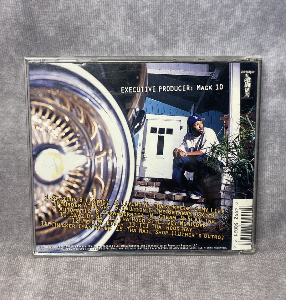 MC Eiht Section 8 Music CD 1999 Vintage 90s Gangster Rap Hip Hop ...