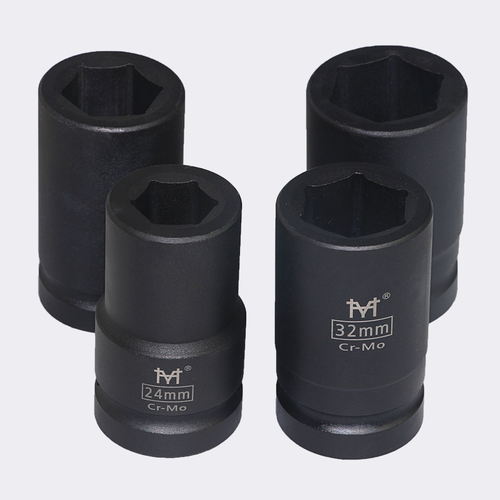 1" inch 6 Point Deep Drive Impact Wrench Sockets 17mm-46mm 6Sq Metric ...