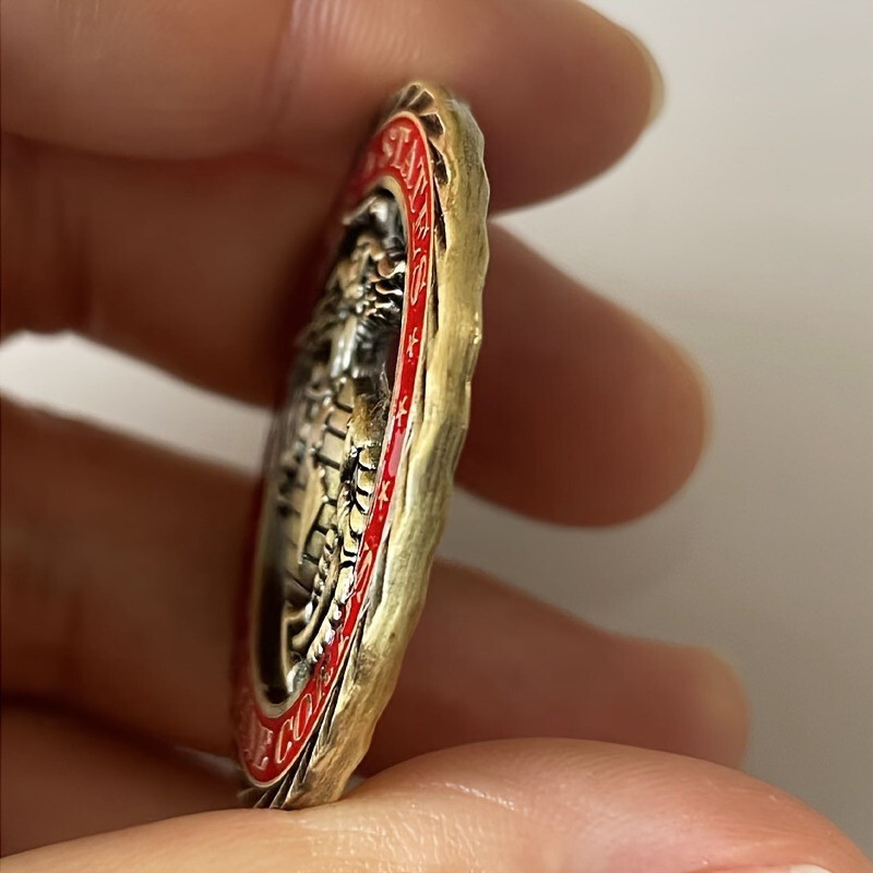 United States Marine Corps Challenge Coin Honor Courage Emblem Military ...