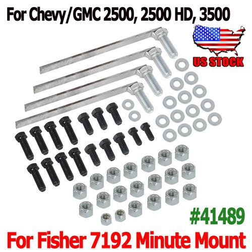 For Chevy/GMC 2500 3500 Fisher 7192 Minute Mount Snow Plow Mount Bolt ...