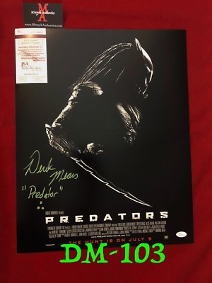 DEREK MEARS AUTO SIGNED 16x20 PHOTO! JSA AUTHENTIC! PREDATOR! HORROR ...