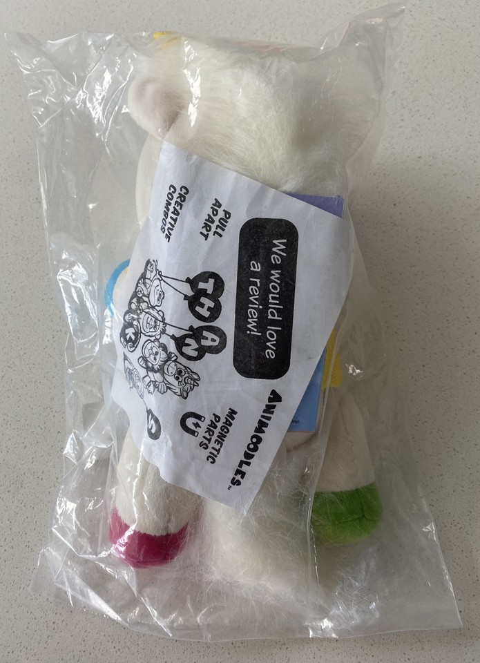 New In Package Animoodles Iris The Unicorn #5 Plush Magnetic Stuffed ...