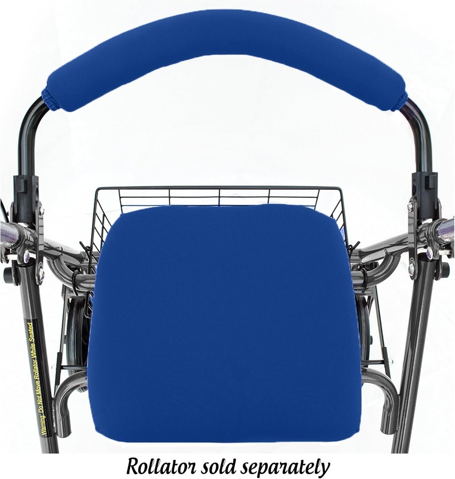 Top Glides Universal Soft Rollator Walker Seat and Backrest Blue ONLY ...