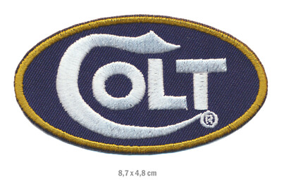 COLT Patch Embroidered Sew Iron on weapon guns Revolvers hunting sports ...