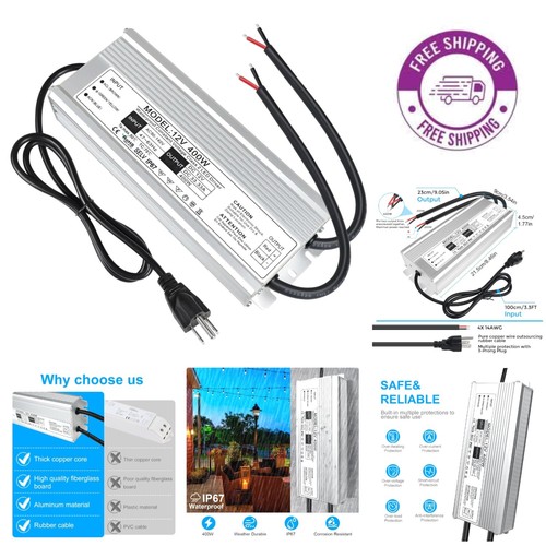 Versatile 400W LED Driver with 3-Prong Plug - Perfect for Outdoor ...
