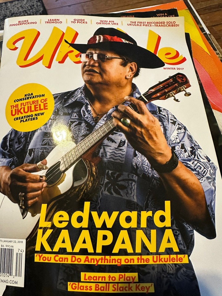Three Ukulele Magazine Ledward Jake George, + Honolulu 50 Greatest ...