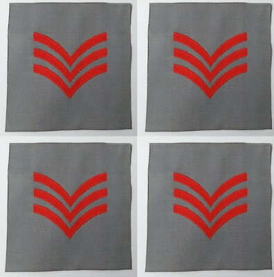 Genuine British QARANC Q A Royal Army Nursing Corps Rank Patches SGT X4 ...