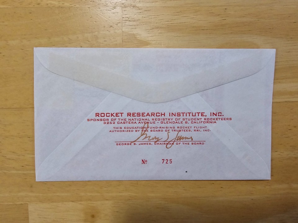 Rocket Mail FLOWN Cover | USA EZ 50 06/28/1962 | eBay
