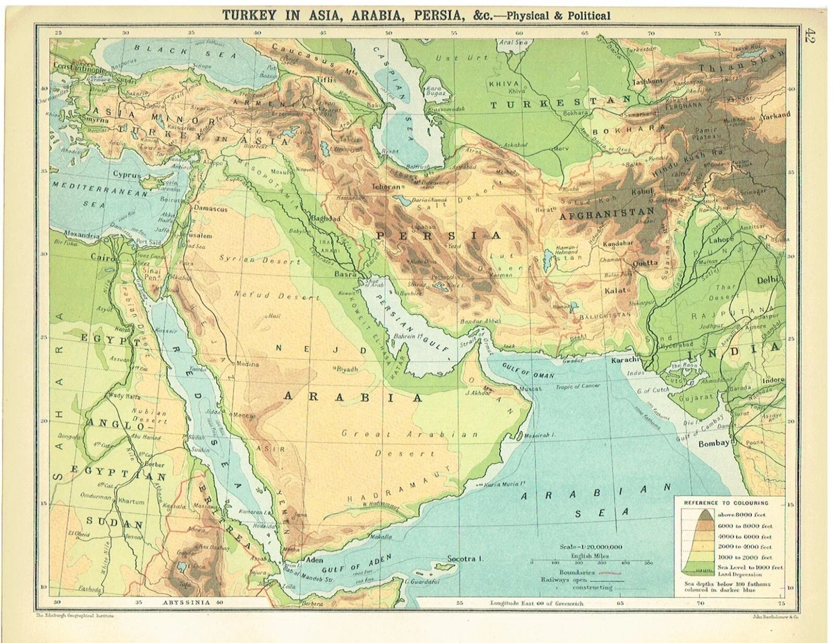Arabia Physical Map