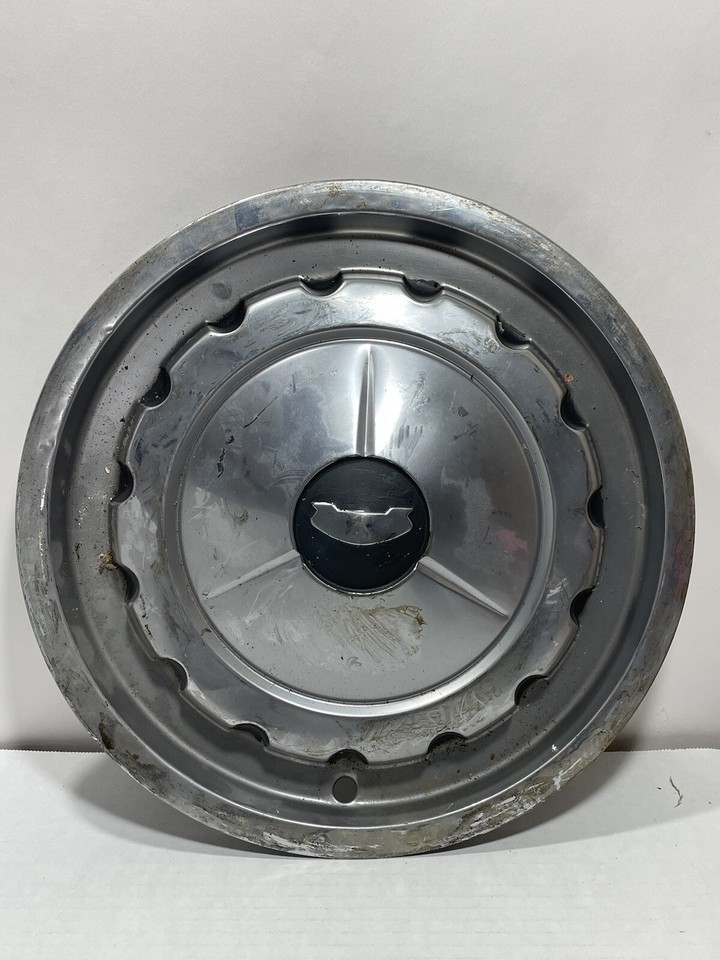 1957 Chevrolet Hubcaps Original Set 14" Wheel Covers BARN FIND Vintage ...