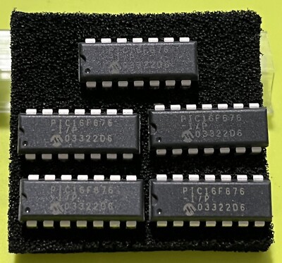X5 Pcs PIC16F676-I/P 14-Pin, Flash-Based 8-Bit CMOS Microcontroller | eBay