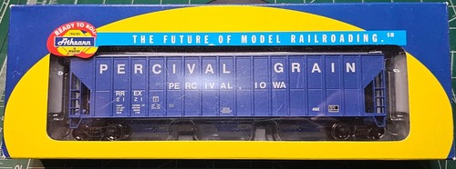 92759 Athearn Percival Grain RREX 54' FMC 3-Bay Covered Hopper w ...