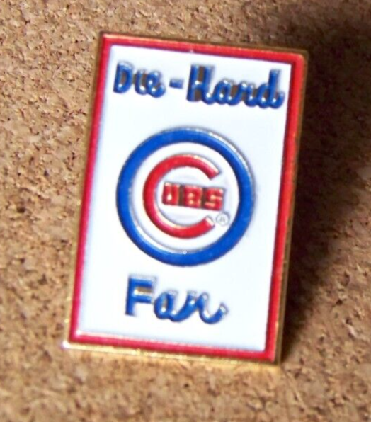 Chicago Cubs Die Hard Fan lapel pin round logo MLB | eBay
