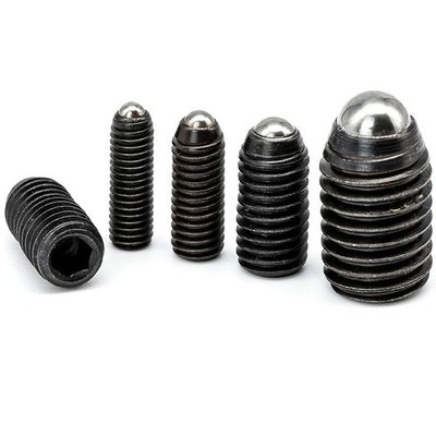 M3-M16 Black Hex Socket Allen Head Spring Ball Set Screw Plunger Point ...