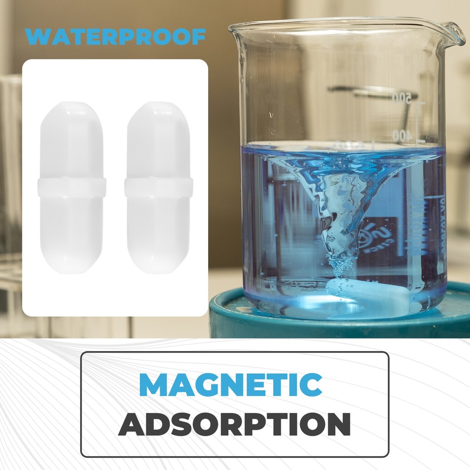 10 Pcs 20mm/0.8 Inch Magnetic Stirrer Mixer Stir Bar Laboratory Bar ...