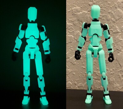 GLOW IN THE DARK Dummy 13 Posable Action Figure Articulated - FULLY ...