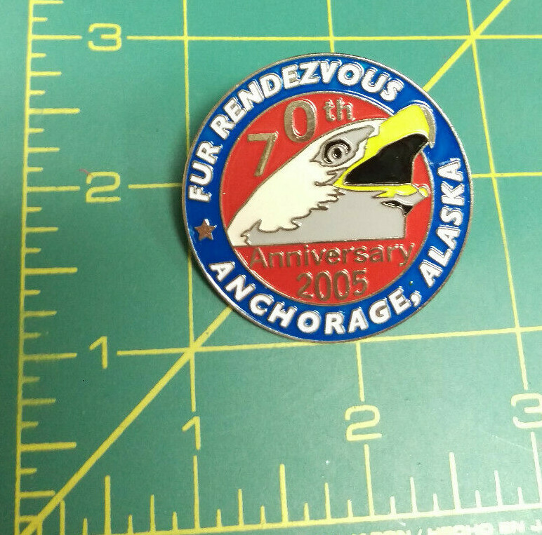 2005 Anchorage Alaska Fur Rondy Rendezvous LARGE Collector Pin 70th ...