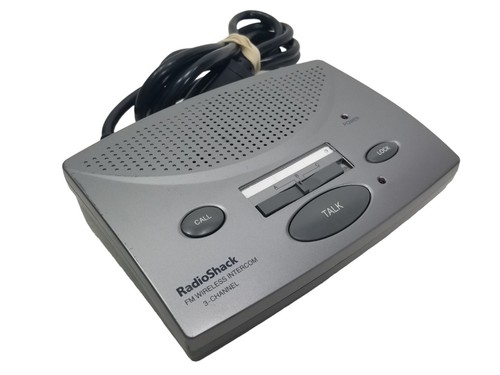Radio Shack 43-3105 FM Wireless 3-Channel Intercom System Gray TESTED ...