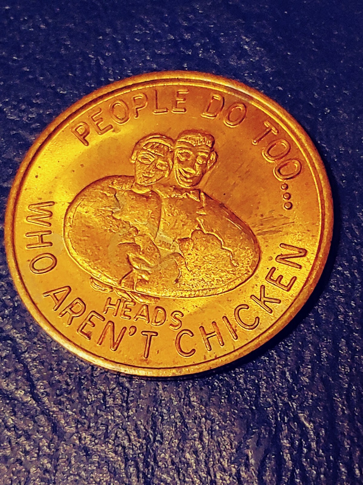 "Chickens Get Laid...People Do Too" Novelty Risque Comic Flipper Coin ...