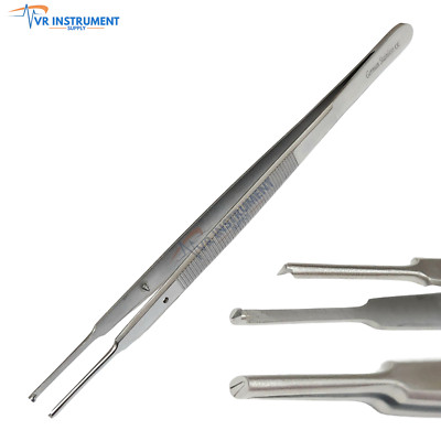 Gerald Tissue Forceps 7" Straight Delicate 1x2 Teeth German Stainless ...
