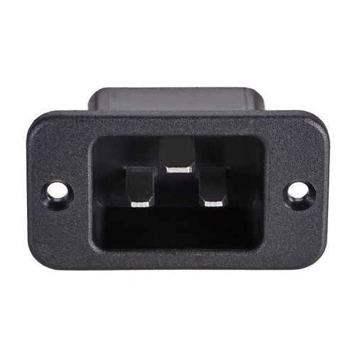 C20 Panel Mount Plug Adapter AC 250V 16A 3 Pins IEC Inlet Module Plug ...