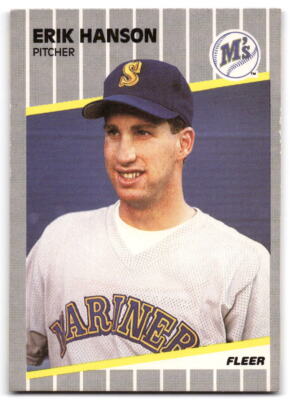 1989 Fleer #549 Erik Hanson RC | eBay