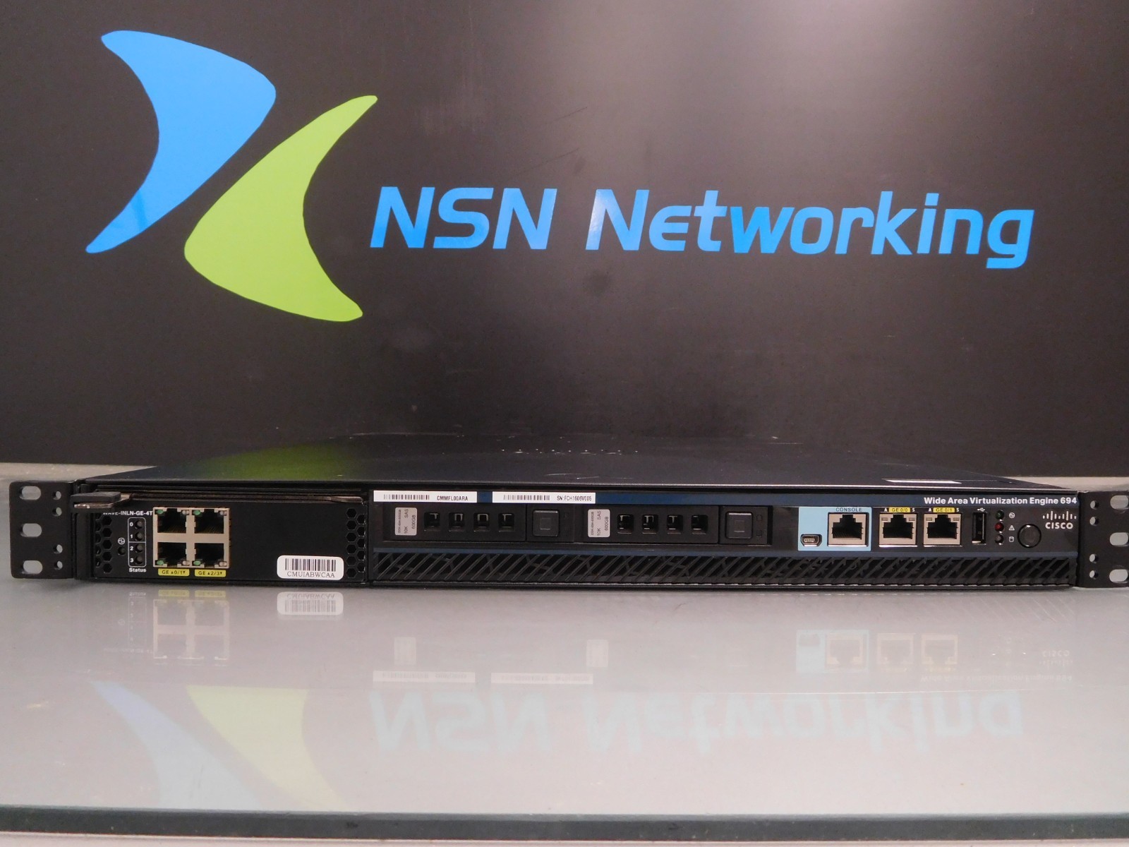 Cisco WAVE-694-K9 Wide Area Virtualization WAVE-INLN-GE-4T 2x DSK-694 ...