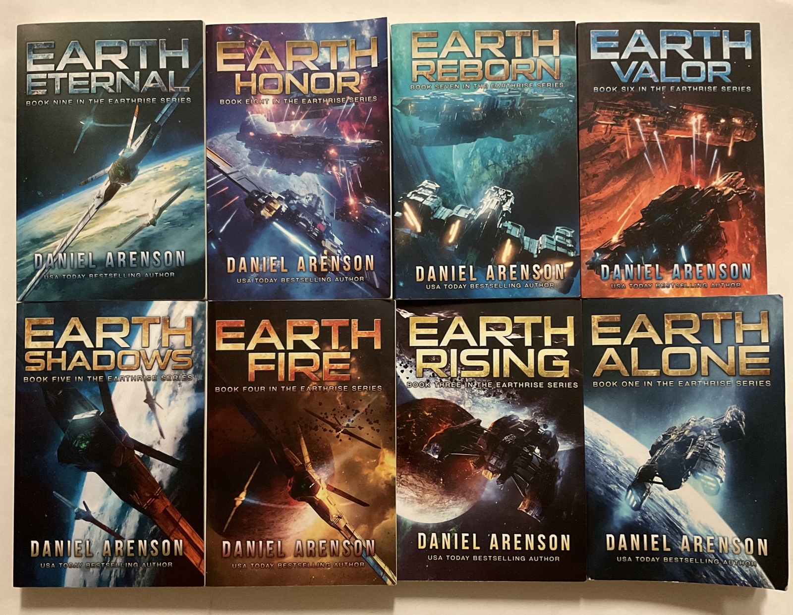 LOT Set 8 Earthrise Series by Daniel Arenson Book 1 3 4 5 6 7 8 9 Trade ...