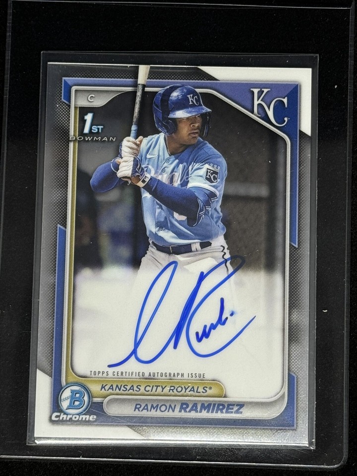 2024 Bowman Chrome 1st Auto Ramon Ramirez!! 🔥 Royals HOT!! | eBay