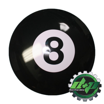 15" Domed Tin Metal Sign 8 Ball wall decor pool sport party eight ball ...