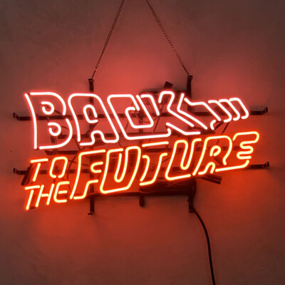 Back To The Future Neon Sign Light Beer Bar Pub Wall Hanging Artwork ...