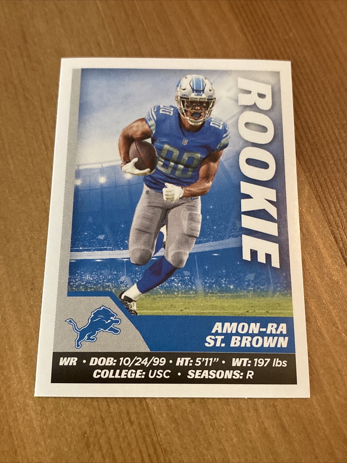 2021 Panini NFL Sticker & Card Collection AMON-RA ST BROWN RC STICKER ...