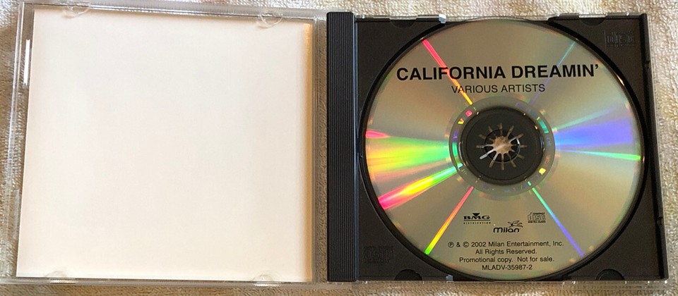 California Dreamin' by Various Artists Promotional Disc (CD, LN-MINT ...