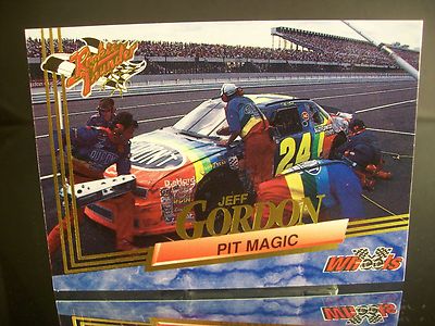 Rare Jeff Gordon Wheels Rookie Thunder 1993 Card #93 PIT MAGIC | eBay