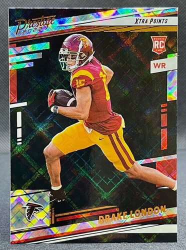 2022 Panini Prestige Drake London Diamond Xtra Points Rookie Card #309 ...