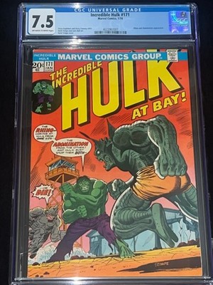Incredible Hulk #171 - CGC 7.5 - Rhino & Abomination Appearance - 1974 ...