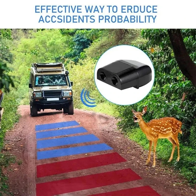 2 PAIR (4PCS) Hidden SONIC ANIMAL REPELLER SHOO WHISTLE ROO KANGAROO ...