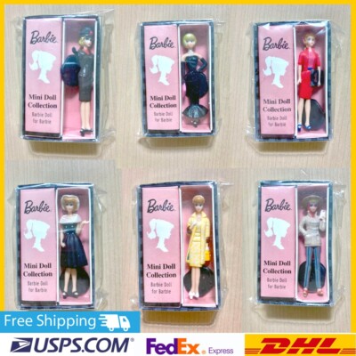 BANDAI Mini Doll Collection 2003 Set of 6 Tiny Barbie Dolls complete ...