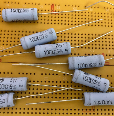 100kΩ 100k Ohm 5W 5% Metal Oxide Film Resistor Panasonic ERG Series ...