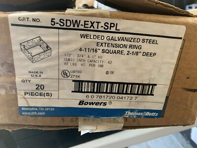 Bowers 4-SW-EXT-SPL 4 In Square Extension Ring | eBay