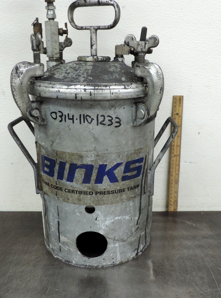 Binks MDMT-20 Pressure Tank ASME Code Certified | eBay