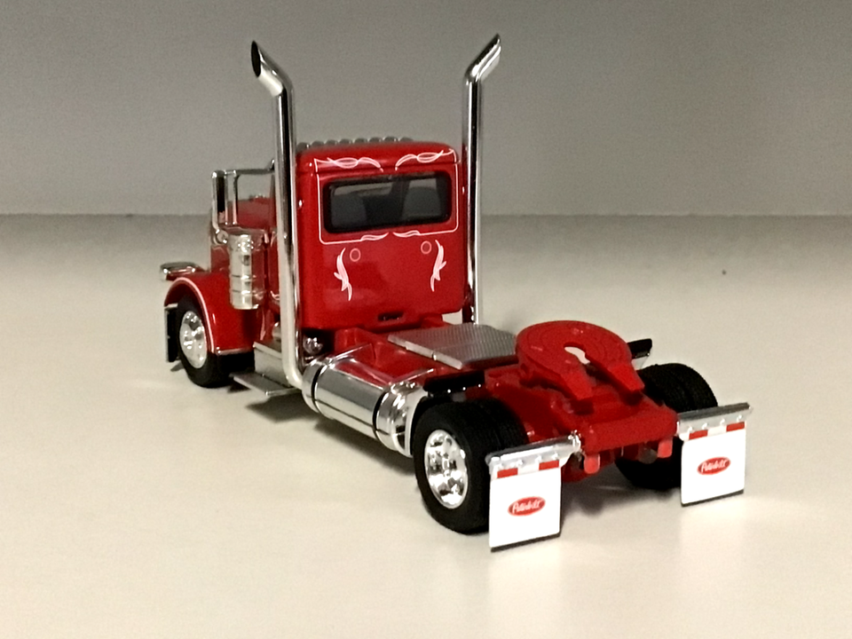 DCP RED PETERBILT 389 SHORT FRAME SINGLE AXLE (4 3/8" long) | eBay