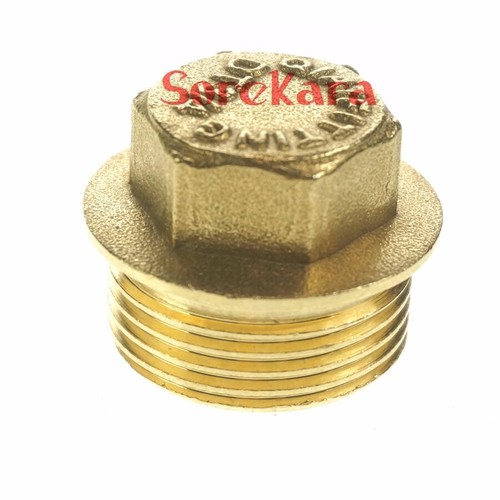 1/2" 3/4" 1" 1-1/4" BSPP Male Brass Pipe Hex End Cap End Plug With ...