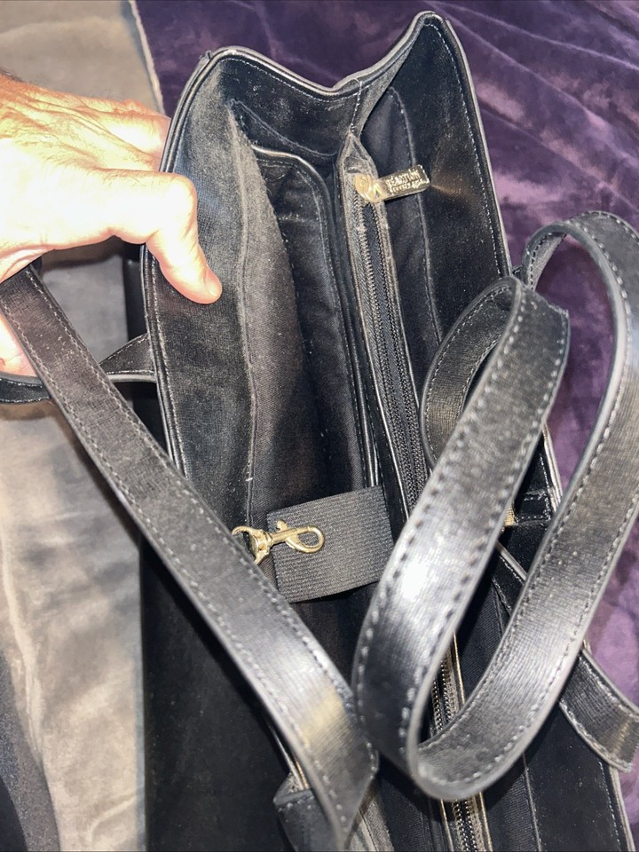 Kenneth Cole Reaction Black Pebbled 20" Computer Laptop Tote Bag | eBay