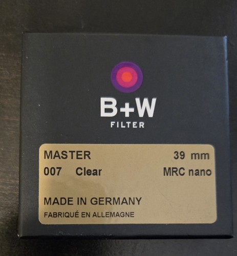 B + W 39mm Master 007 Clear MRC Nano Filter 1101515 Perfect Condition | eBay