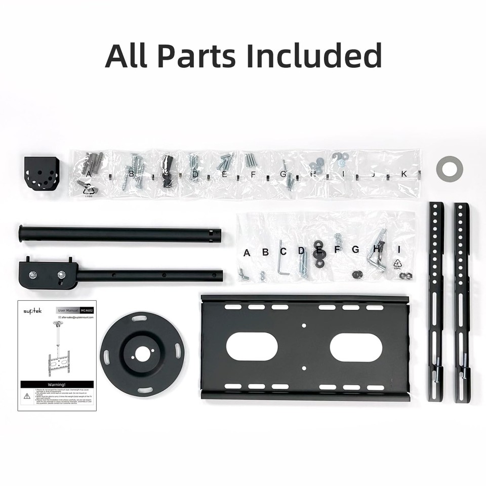 Ceiling TV Mount Fits Most 26-65 inch LCD LED Plasma Panel Display with ...