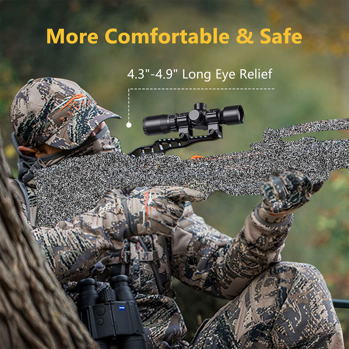 1.5-5x32 Crossbows Scope FPS Red Green Illuminated Ballistic Reticle ...