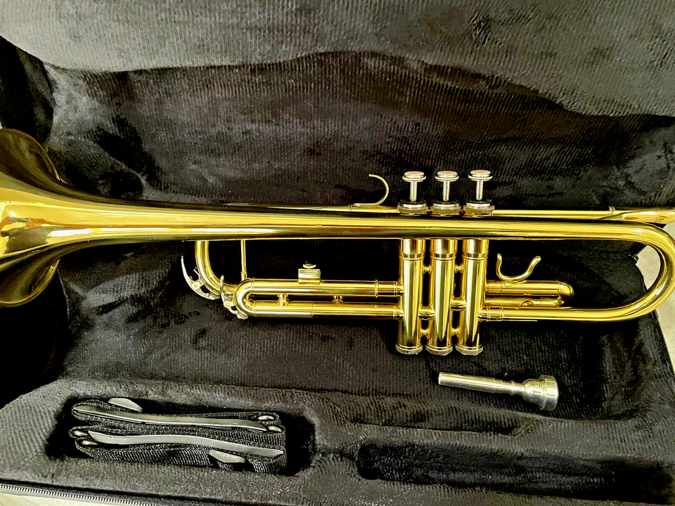 Kaluolin Trumpet TR-8335 Gold Hard Case Professional Performance ...