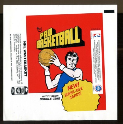 1976-77 Topps Basketball Cards Wax Pack Wrapper Proof Topps Vault ...